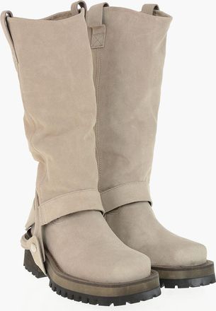 Diesel Wildleder-Stiefeletten D-TEXAN 2IN1 Mit Modularen Design Und Abnehmbarem Schaft, 5 Cm Absatz Diesel