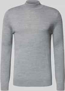 Christian Berg Strickpullover aus Merino-Mix mit Stehkragen