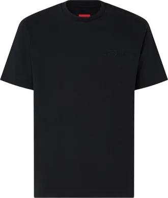 Ferrari Homme, Tops, Noir, Taille: S T-shirt en coton avec logo