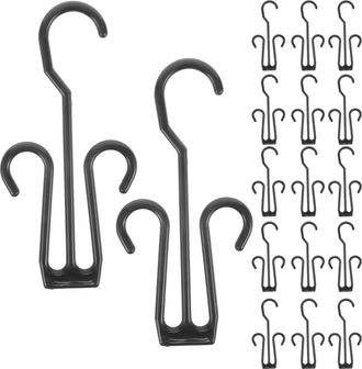 DOITOOL 20 Stück Teiliges Schuhhaken Robustem Kunststoff Platzsparender Schuhhalter zum Aufhängen und Trocknen Vielseitig für Schuhe Handtücher und Mehr Langl