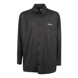 Off-white Logo-Stickerei Grafik-Shirt auf der R&uuml;ckseite - - Shirts - Herren - Schwarzk - M