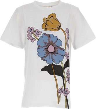 Marni Femme, Tops, Blanc, Taille: 42 FR T-Chemises