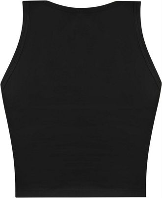 Janice Kurzarmshirt 3 x Damen crop Top hochgeschlossen Niah Kurzes Tanktop aus Baumwolle