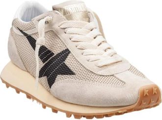 Golden Goose Low-Top Sneaker - Running Marathon In Fabric And Suede Color Beige A - Gr. 36 (EU) - in Beige - f&uuml;r Damen