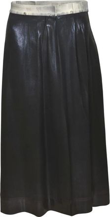 Maison Margiela Femme, Jupes, Noir, Taille: 38 FR Foiled Midi Skirt