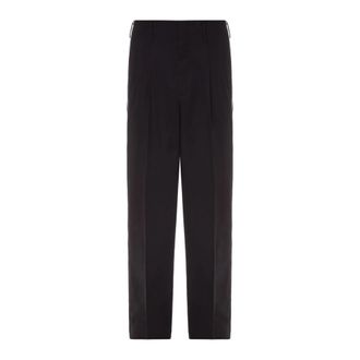 Dolce & Gabbana Seitenstreifen Plissee Hose - - Trousers - Herren - Schwarzk - M