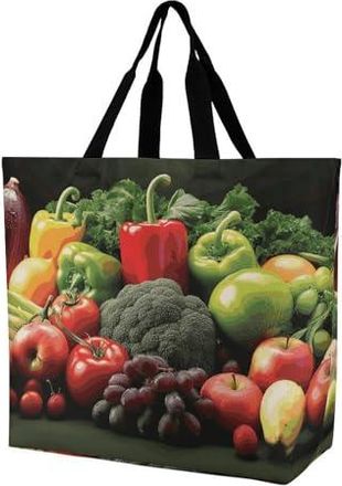 Generic Fruits Et L&eacute;gumes Sac Fourre-Tout L&eacute;ger Sacs De Courses R&eacute;utilisable Sac Fourre Tout Pour Shopping Gym Travail