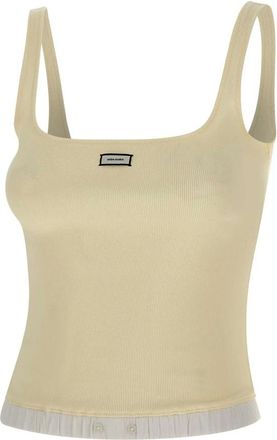 Entire studios Entire Studios, Femme, Tops, Jaune, Taille: 38 FR Lounge Tank
