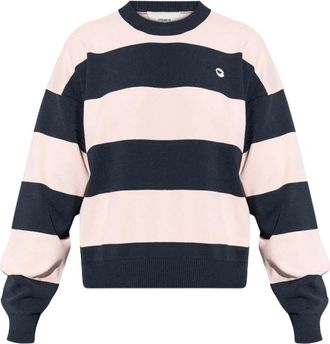 Coperni Femme, Sweatshirts et sweats &agrave; capuche, Multicolore, Taille: 40 FR Pull Ras du Cou Ray&eacute;