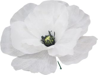 Generic 40/50/60 cm Künstlicher Mohn aus Vliesstoff, 3D-Flauschige Blütenblätter, Kunstblumen, Riesiges Blumendekor, Mehrschichtige Flauschige Blütenblätter, 