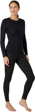 Damart Damen Feinripp Thermolactyl Sensitive, Rundhalsausschnitt T-Shirt, SCHWARZ, 46
