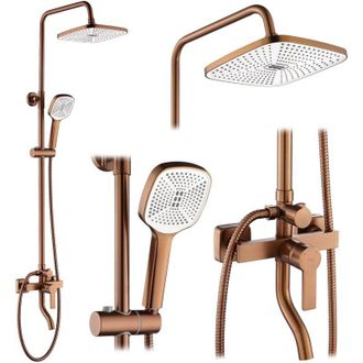 Rea duschset 20 brush copper