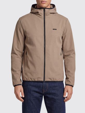 HUGO BOSS Veste l&eacute;g&egrave;re en tissu technique stretch avec capuche et logo brod&eacute;