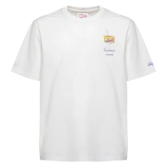 Saint Barth Homme, Tops, Blanc, Taille: XL Austin T-shirt