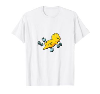 Hello Kitty Dino Hanteln Humor Fitness Gym Cartoon Design T-Shirt