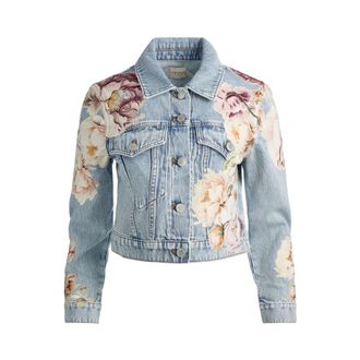 Alice & Olivia Femme, Vestes, Bleu, Taille: 42 FR Chloe Denim Jacket