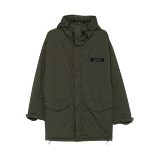 Aspesi Parka W6 - Homme - Manteaux - Vert - Taille: M