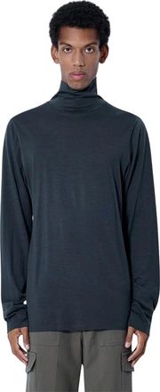 Rier Pull Col Roul&eacute; en Polaire - Homme - Pulls - Gris - Taille: L