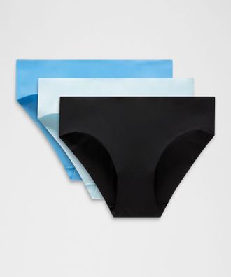lululemon Culotte bikini InvisiWear taille mi-haute Trio pour Femmes - Noir - Taille XL