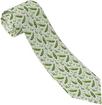 Generic Cravates Homme Impression De Haricots Vert Vif R&eacute;glable Necktie Classique Cravate Pour Hommes Pour Affaires Mariage Travail
