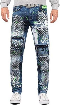 Cipo & Baxx Jeans pour Hommes CD591-bans Bleu W31/L32