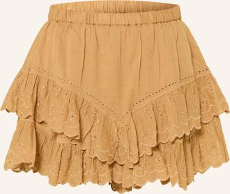 Isabel Marant Marant &Eacute;toile Shorts Jocadia Mit R&uuml;schen Und Lochspitze braun