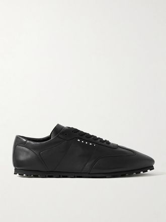Marni Sneakers Aus Leder - Schwarz