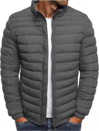 ORANDESIGNE Herren Jacke Winter Warm Steppjacke Wintermantel Daunenjacke Leichte Jacket Outdoor Puffer Gepolstert Männer Stehkragen Winterjacke Übergangsjacke A G