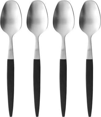 Gense Focus de Luxe Dessertl&ouml;ffel 16,8 cm 4 Stck. Schwarzer/matter Stahl