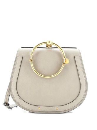 Chlo&eacute; Nile Leather Medium crossbody bag - Nude