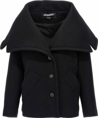 Jacquemus Manteau Court - Noir