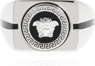 Versace Homme, Accessoires, Gris, Taille: 62 MM Icon Ring