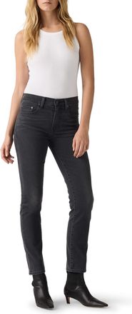 Levi's Damen 724 High Rise Straight Jeans Together Time Black 30 30