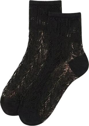 Swedish Stockings Femme, Sous-v&ecirc;tements, Noir, Taille: ONE Size Erica Crochet Socks