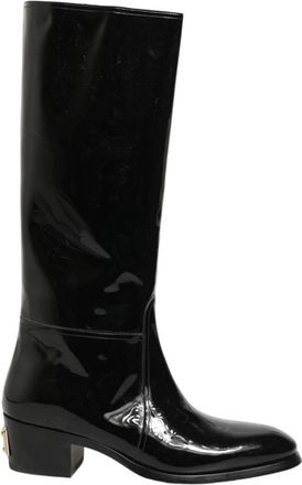Dolce & Gabbana Homme, Chaussures, Noir, Taille: 43 EU Bottes hautes