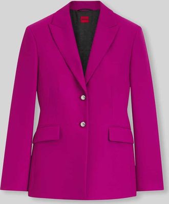 HUGO BOSS Regular Fit Longblazer mit Viskose-Anteil Modell Asmalla
