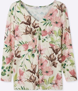 Sheego T-Shirt Langarm-Shirt Langarm