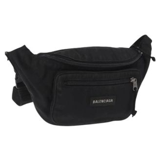 Balenciaga Sac Banane en Toile Pre-owned - Femme - Pre-owned - Noir - Taille: ONE Size