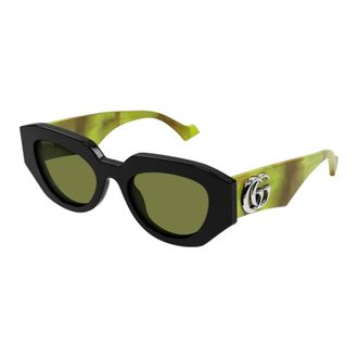 Gucci Rechteckige Sonnenbrille - - Accessories - Damen - Schwarzk - 51 MM