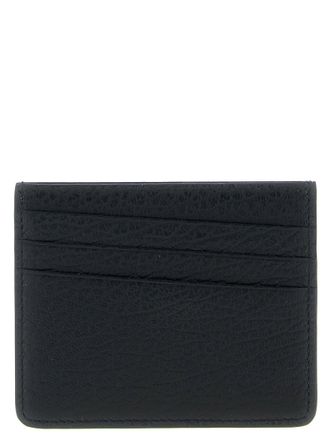 Maison Margiela Stitching-Detail Leather Card Case - Black