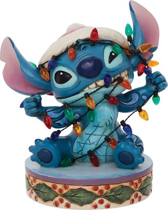 Enesco Disney Traditions Stitch In Lights Figurine