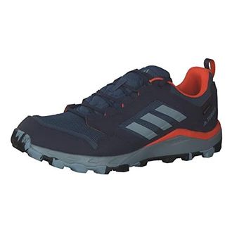 adidas Homme Tracerocker 2.0 Gore-TEX Trail Running Shoes, Navy/Magic Grey Met/Impact Orange, 42 2/3 EU