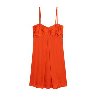Zadig&Voltaire Vestido Tirantes Satin Corto - - Dresses - Damen - Orange - S
