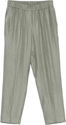 PESERICO Femme, Pantalons, Vert, Taille: 40 FR Elasticated-Waistband Pantalons