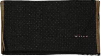 Kiton Double-face Schal - - Accessories - Herren - Schwarzk - ONE SIZE