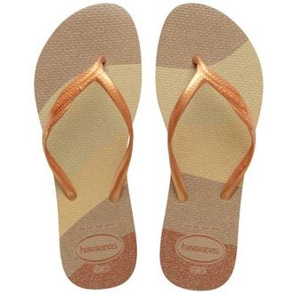 Havaianas Fantasia Gloss, Tongs Confortables, Minimalistes et Polyvalentes, avec Touches Brillantes, Femme Beige 41/42 EU
