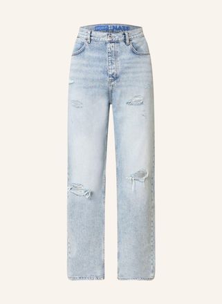 HUGO BOSS Hugo Destroyed Jeans Nate Baggy Fit blau