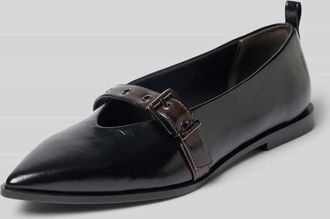 Tamaris Ballerina aus Leder-Mix