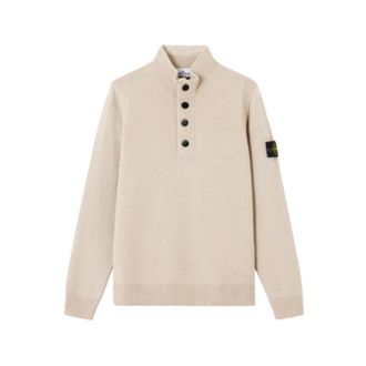 Stone Island Pull &agrave; col roul&eacute; - Homme - Pulls - Beige - Taille: M