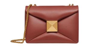 Valentino Garavani Valentino Rust One Stud Shoulder Bag